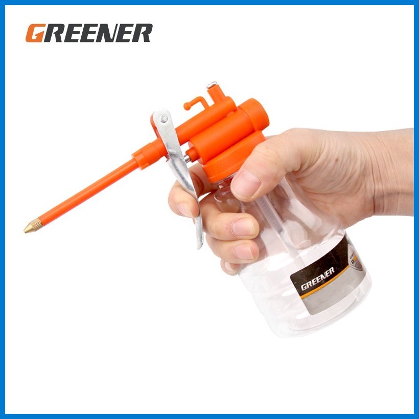 Greener High Pressure Pump Transparent Oil Can Oiler 350ml Plastic ...