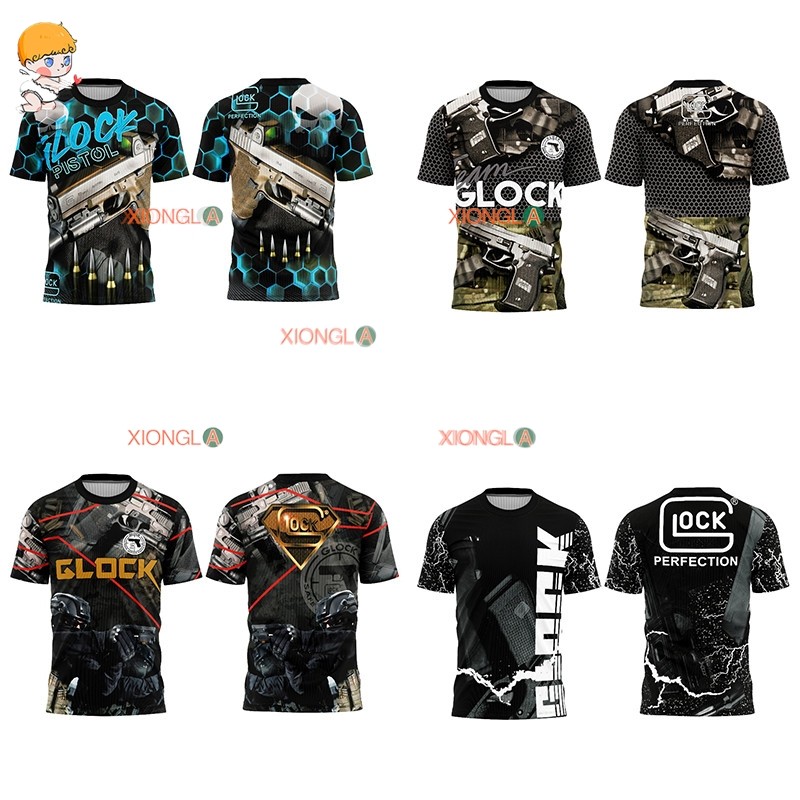 Glock T-Shirt Printed Team Glock Jersey New Design Full Sublimation ...