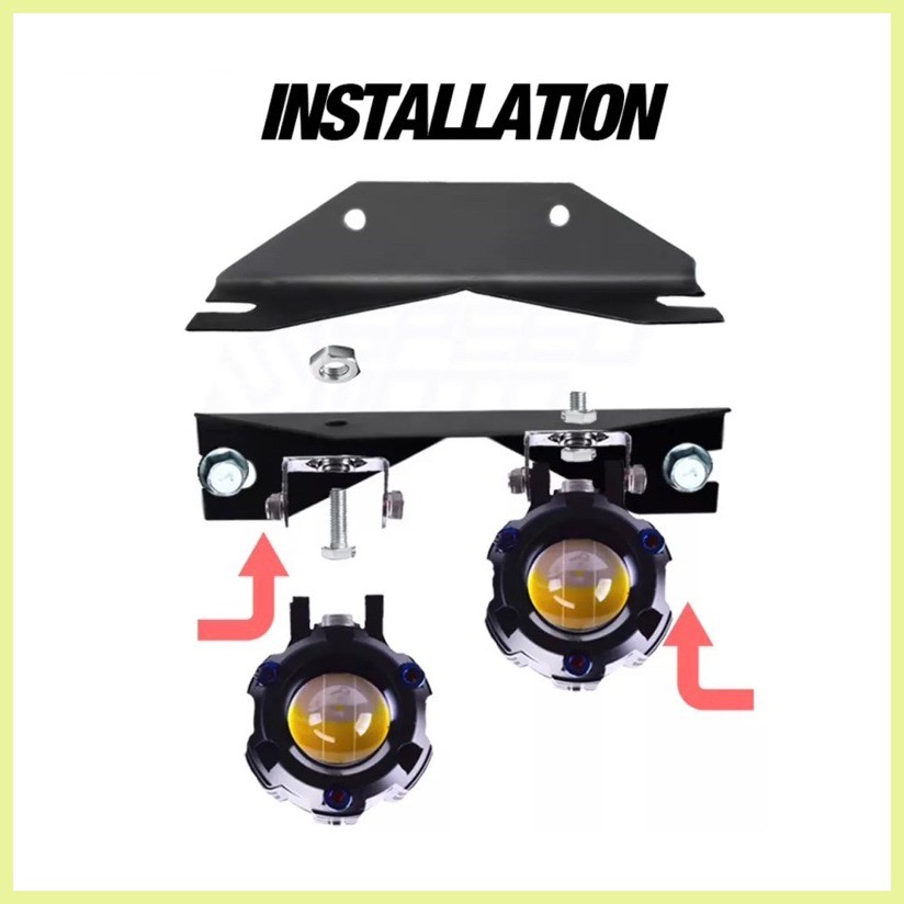 ∥ ☜ NMAX V1 / V2 MINI DRIVING LIGHT TPOST LED BRACKET FOR NMAX V1 / V2 ...