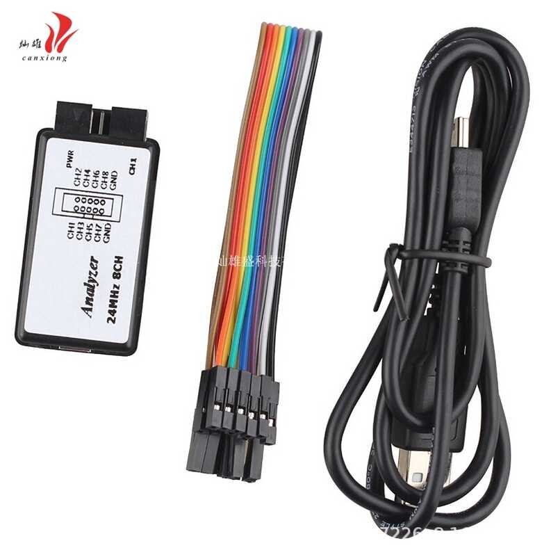 Usb Logic Analyzer Microcontroller Fpga Debugging Tool 24m Sampling 8 0056