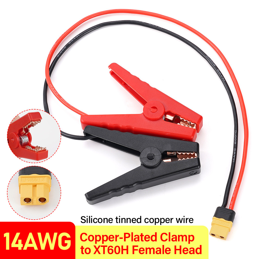 50cm crocodile clip with XT60 female head can easily connect and ...