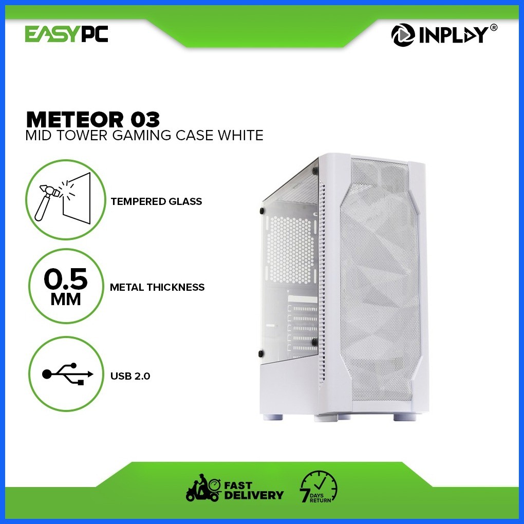 ∈ ♧ InPlay Meteor 03 Mid Tower Gaming Case PC CASE Desktop Computer ...