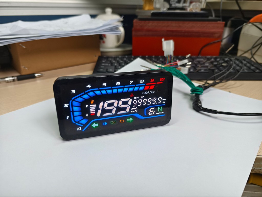 【With timer】2025 NEW Universal Motorcycle LED Digital Speedometer ...