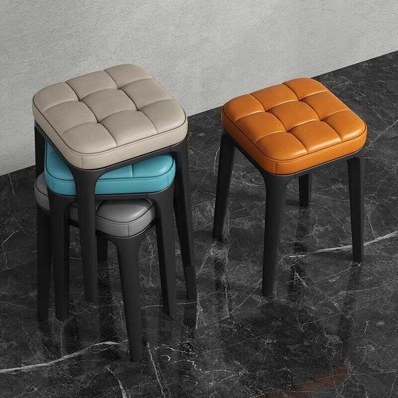 Plastic stool, household small stool, modern simple dining stool ...