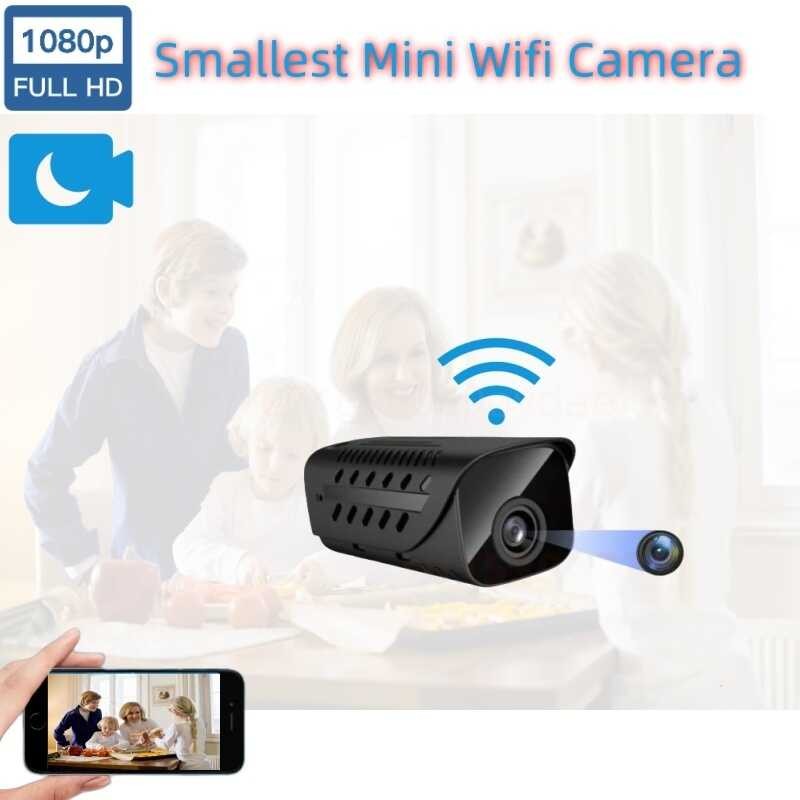 1080P HD Mini Wifi Camera Smallest IP Webcam Remote Monitoring Small ...