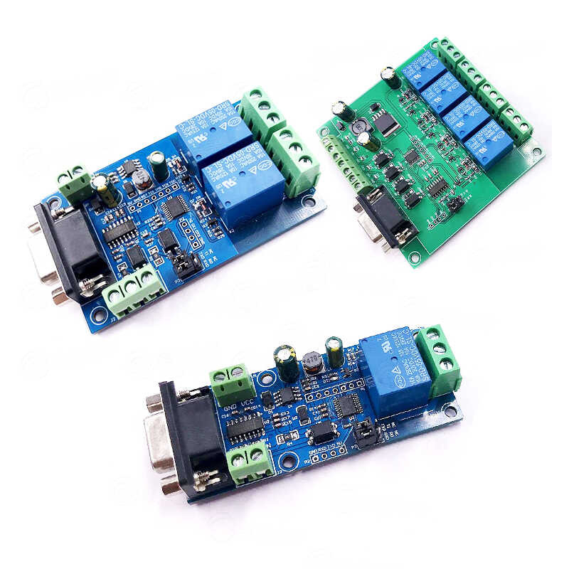 Modbus RTU relay module RS232 1-channel 2-channel 4-channel 232 channel 7-24V | Shopee Philippines