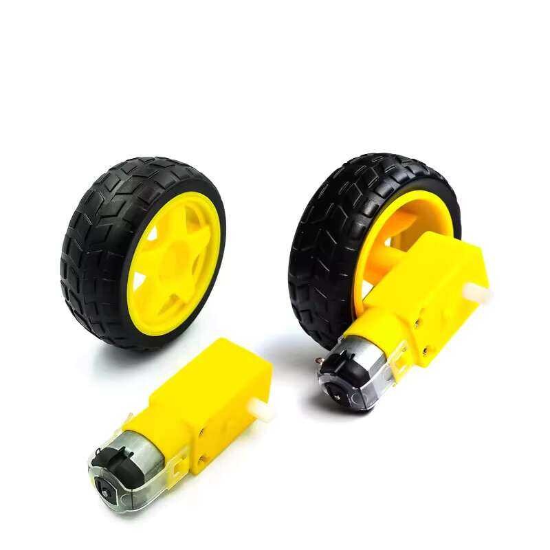 1 set/package of speed reduction DC motor + support wheel, a/smart car ...