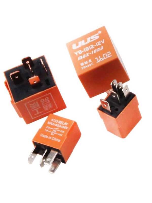 Car Relay 24V 12V 4-Pin 5-Pin Solenoid DC 40A Truck Headlight Air ...