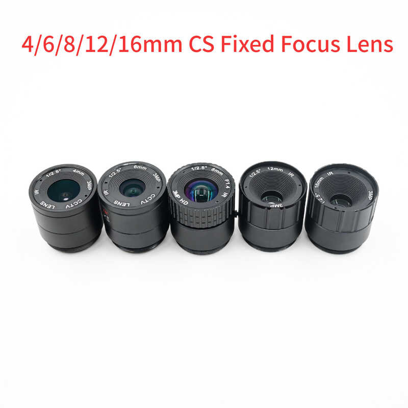 Fixed Focus HD CS Lens 4Mm 6Mm 8Mm 12Mm 16Mm ,For CCTV Security Webcam ...