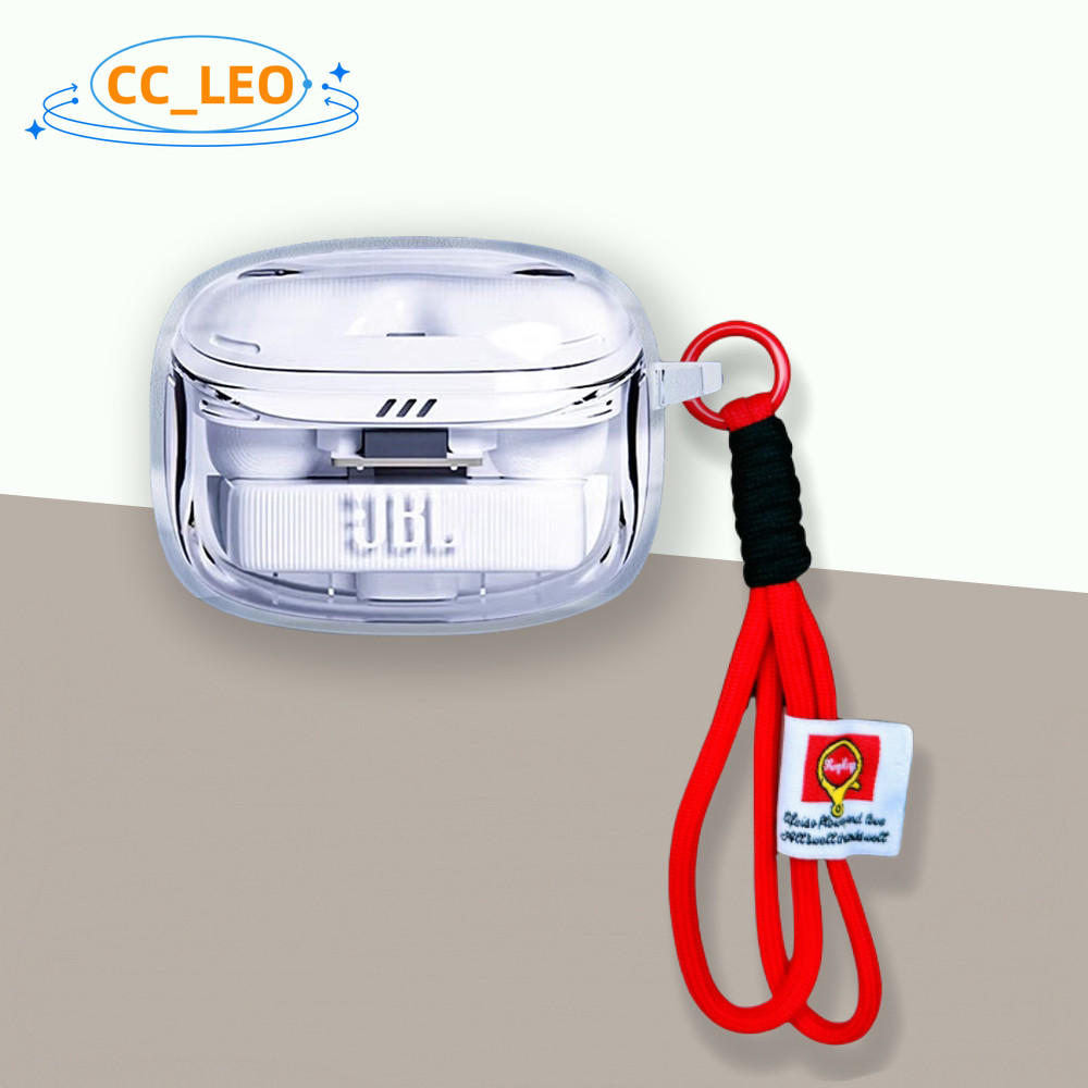 For JBL TUNE Beam 2 Case JBL TUNE Buds 2 Clear Soft Case Cute Lanyard ...