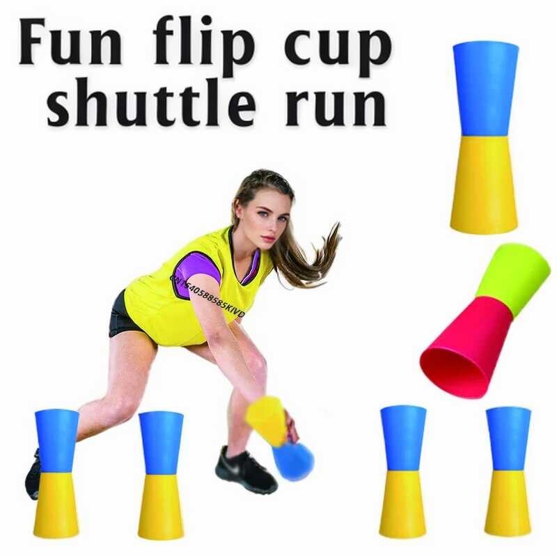 E0f Fun Flip Cup Shuttle Run Rugby Agility Reverse Cone Body ...