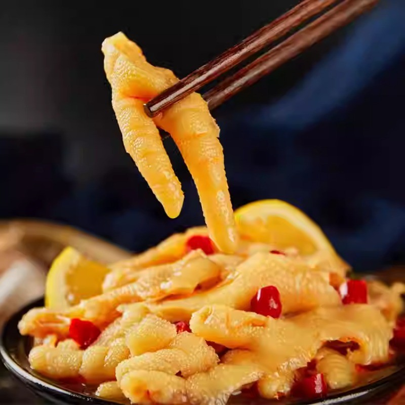 XUPAI Hot and Sour Boneless Claw Garlic Lemon Claw Snack Artificial ...