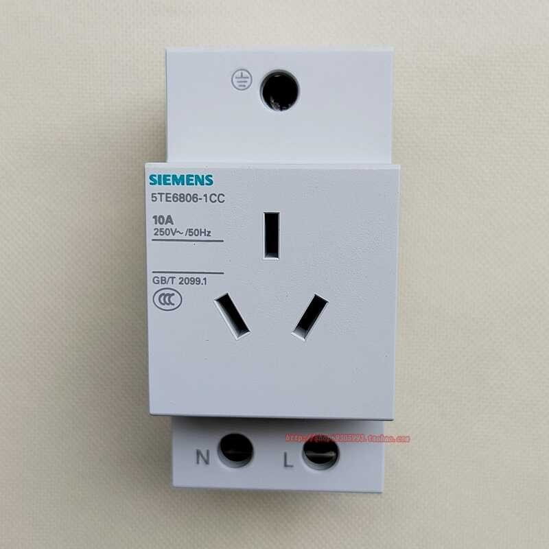 SIEMENS modular socket with three holes, 10A eyes, 16A rail type ...