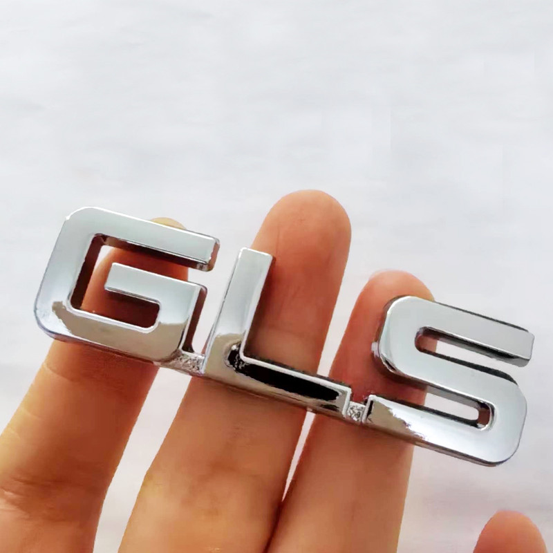 1 x Metal Chrome Black GLS Letter Logo Car Auto Rear Emblem Badge ...