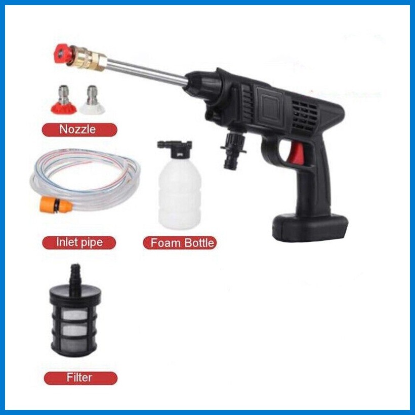 70Bar Wireless Electric High Pressure Washer Rechargeable Car Wash Gun Electric Water Gun Foam ...