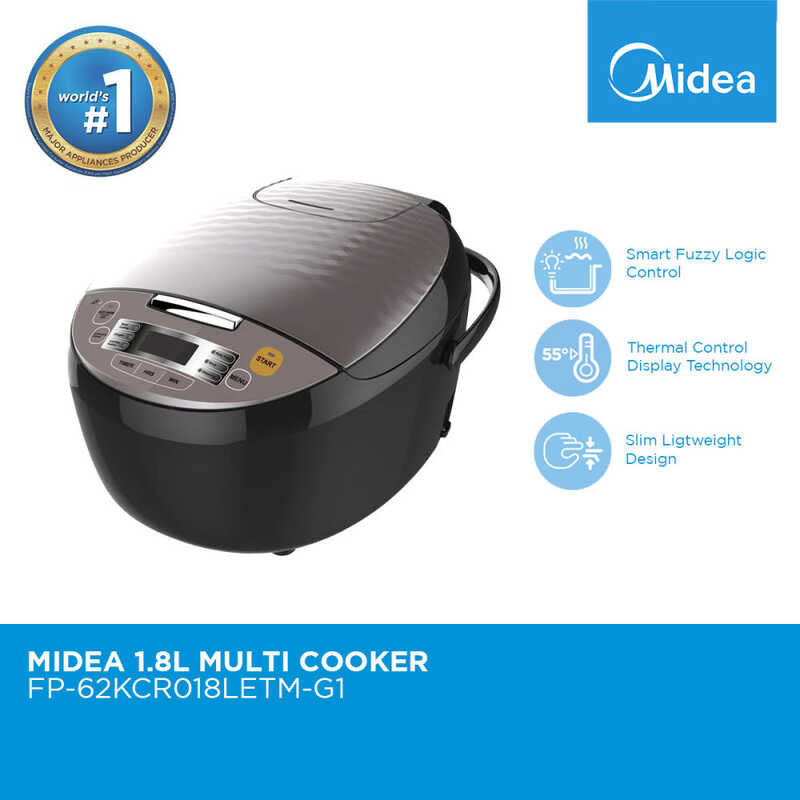 Midea Digital Rice Cooker Na May 8-Preset Function 1.8L Fast Cooking ...