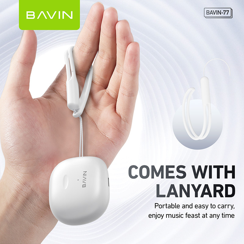 Original BAVIN BA77 TWS Bluetooth 5.4 Wireless Headset Stereo Audio ...