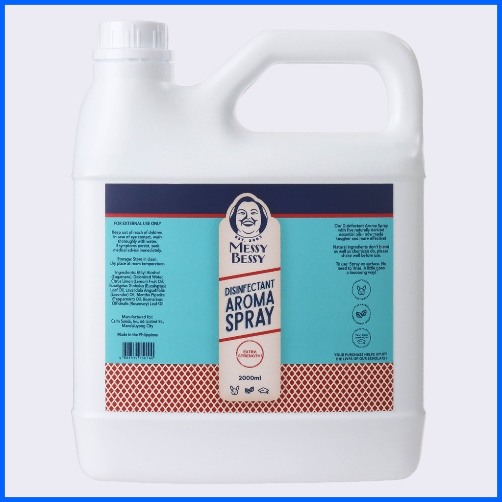 Messy Bessy Disinfectant Aroma Spray Extra Strength 2 Liters | Shopee ...