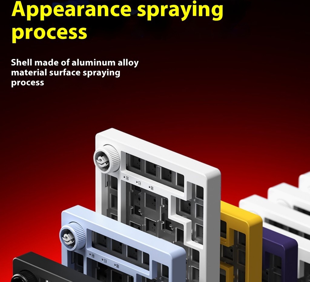 NEW LEOBOG Hi75C Full Aluminium Mechanical Keyboard Kit 3Mode Wired RGB ...