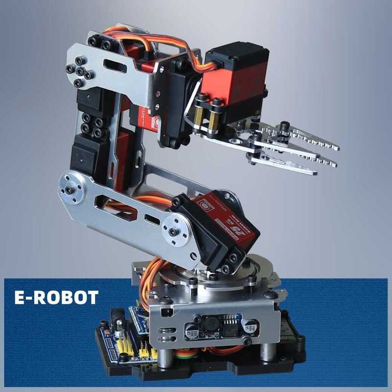♣ DIY Arduino Mechanical Arm Kit Claw Robot 624G | Shopee Philippines