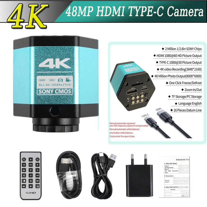 4K 48Mp 13Mp HDMI Type-C VGA Sony Sensorlaboratory Industrial ...
