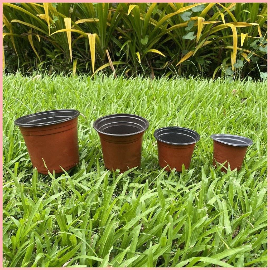 50pcs /set (9cm-15cm) PVC Soft Pots/ Plastics Pots/ Terracota Soft Pots ...