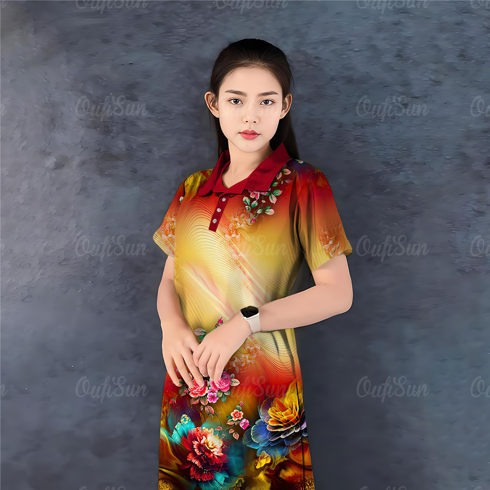 Dresses Women New Style Filipiñiana attire for women Polo Dress Plus ...