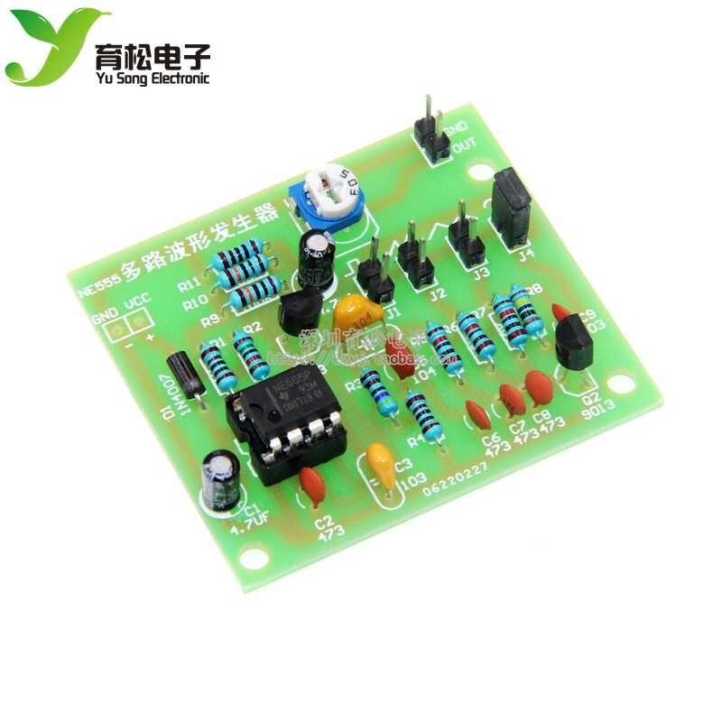 NE555 Multi Channel Waveform Generator Sine Wave, Triangle Wave, Square ...