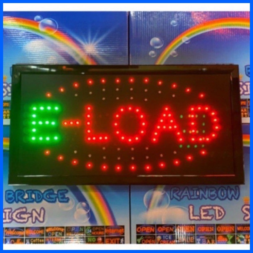 ⊕ ⚾︎ ¤ E-LOAD SMART GLOBE SUN AVAILABLE RAINBOW BRIDGE LED SIGNAGE (New ...