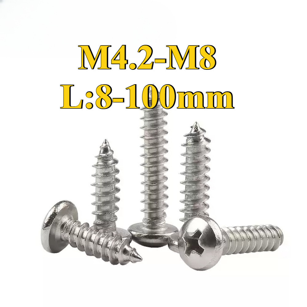 Metal Screw SS304 / Pan Head Self Tapping Screw /Round Head Self ...