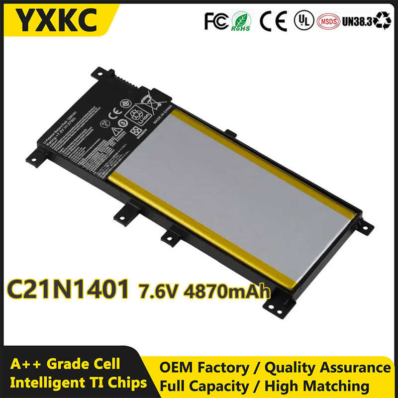 C21n1401 YXKC 7.6V 4870Mah Battery For Laptop F455lj X455 X455la Y483l ...