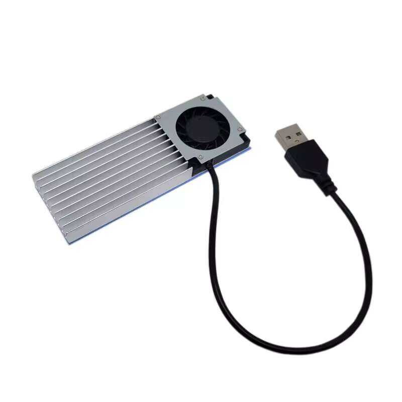 DIY 5V Artifact Solid State Drive Cooling Aluminum Sheet USB Silent Fan ...