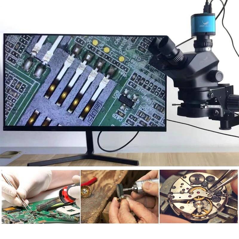 IMX307 SONY 48MP 50MP 2K VGA HDMI USB TF 1080P Video Microscope Camera ...