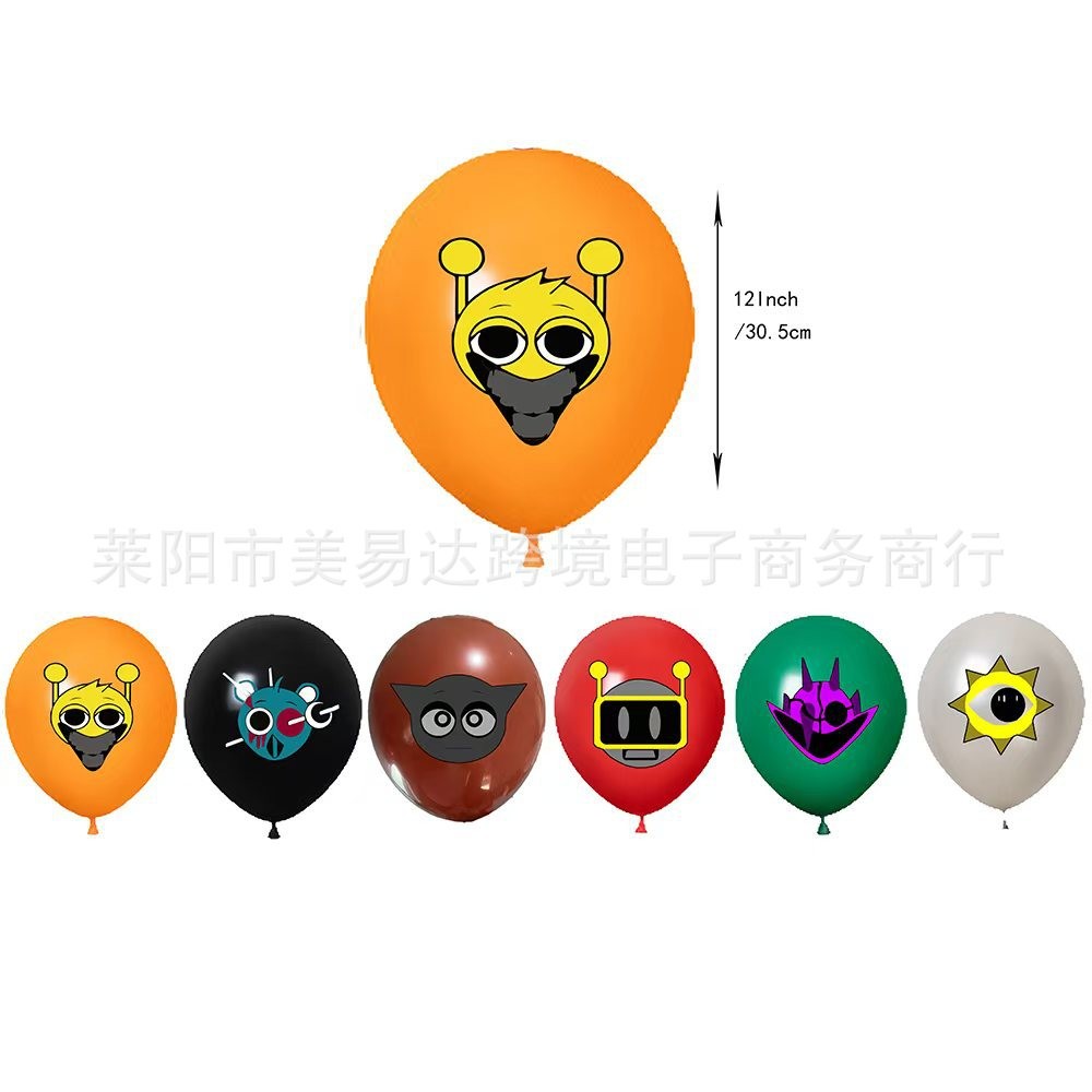 Sprunki Incredibox Sprunki Party Themed Decoration Birthday Flag ...