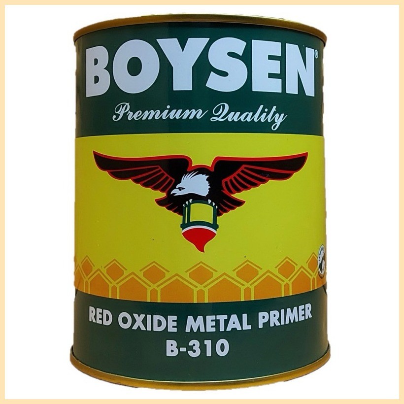 Boysen Metal Primer Red Oxide 1liter For Steel Iron Surface Alkyd-Base ...