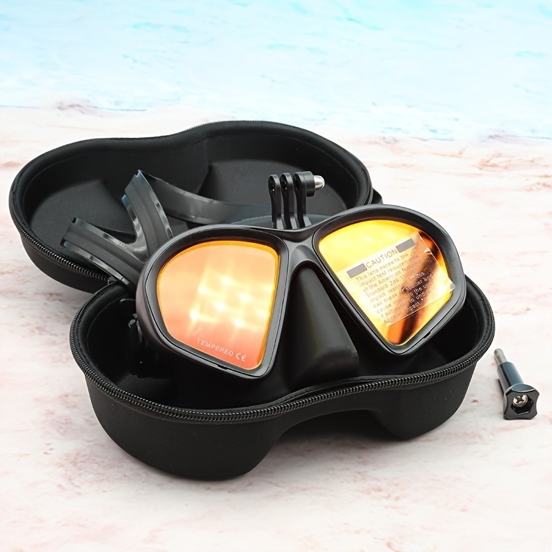 Two-Window Tempered Glass Diving Mask - Waterproof freediving mask ...