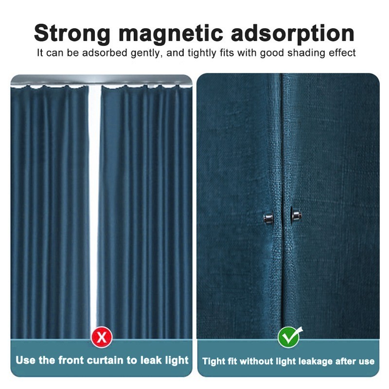 Magnetic Curtain Button - Detachable, Adjustment - Nail Free Detach ...