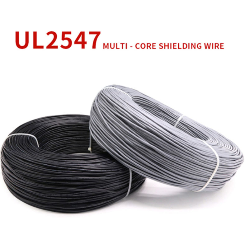 2 3 4 5 6 7 8 Cores UL2547 Shielded Wire PVC Insulated Channel Signal Cable Tinned Copper ...