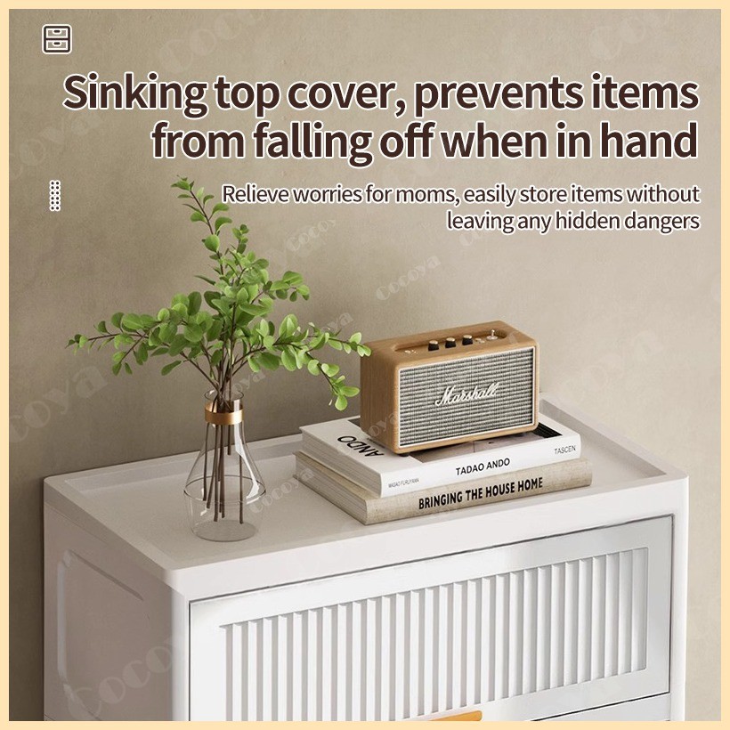 Cocoya Thickened Megabox Orocan cabinet drawers with wheels Flip top ...