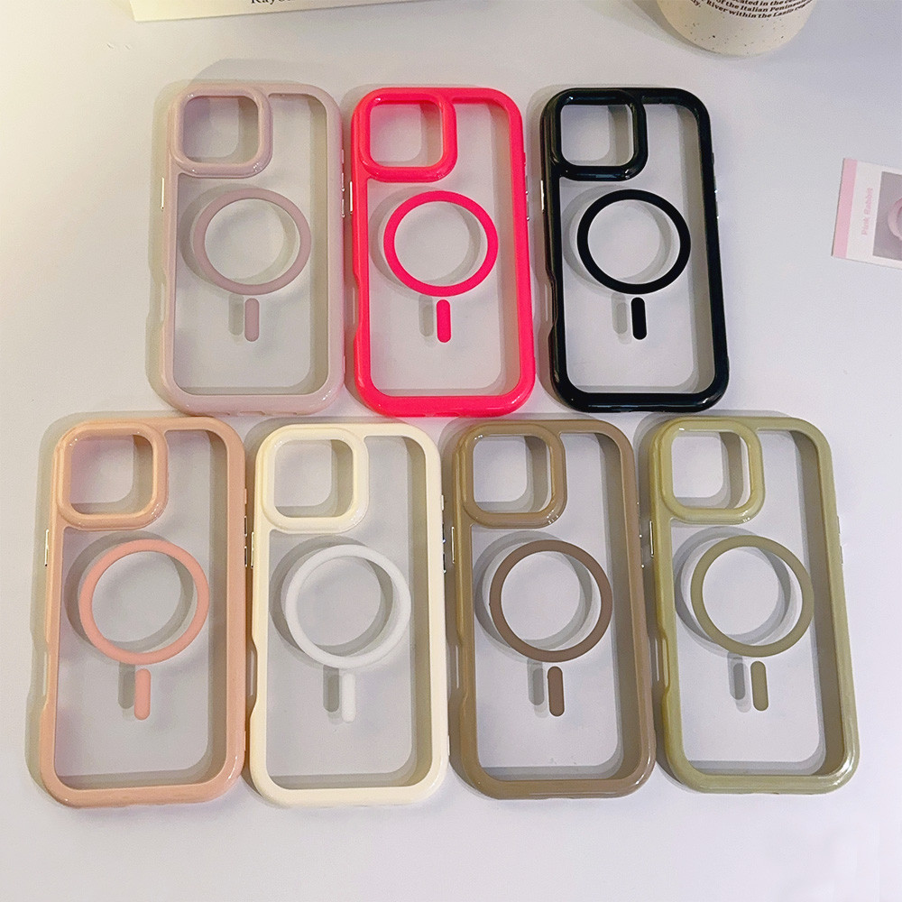 Luxury Acrylic Clear Magnetic Phone Case for Iphone 11 16 15 Pro Max ...