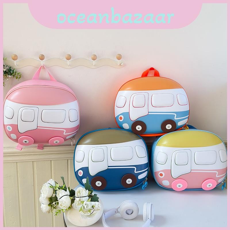 Children Shell Cute Backpack In Pink Orange And Blue With Fun Animal ...