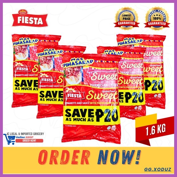 ☃ ⚾︎ FIESTA Spaghettipid Combo - Spaghetti Pasta 700g + FIlipino ...
