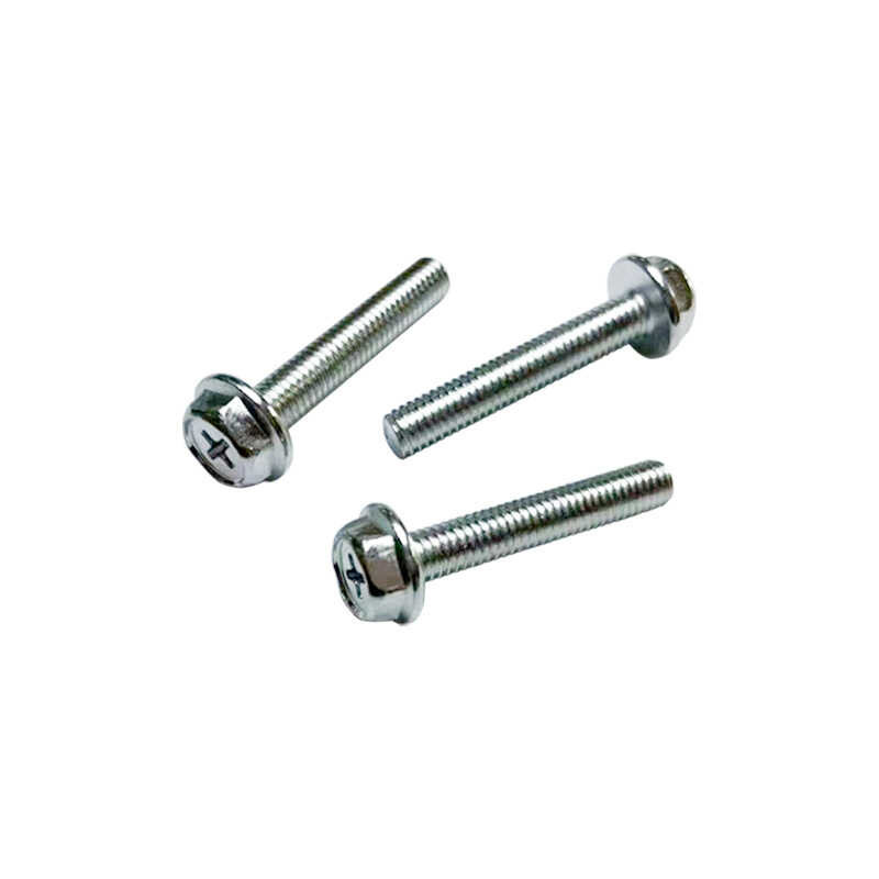 Carbon Steel Hexagonal Cross Flange Screw Bolt Flange Plate Screw ...