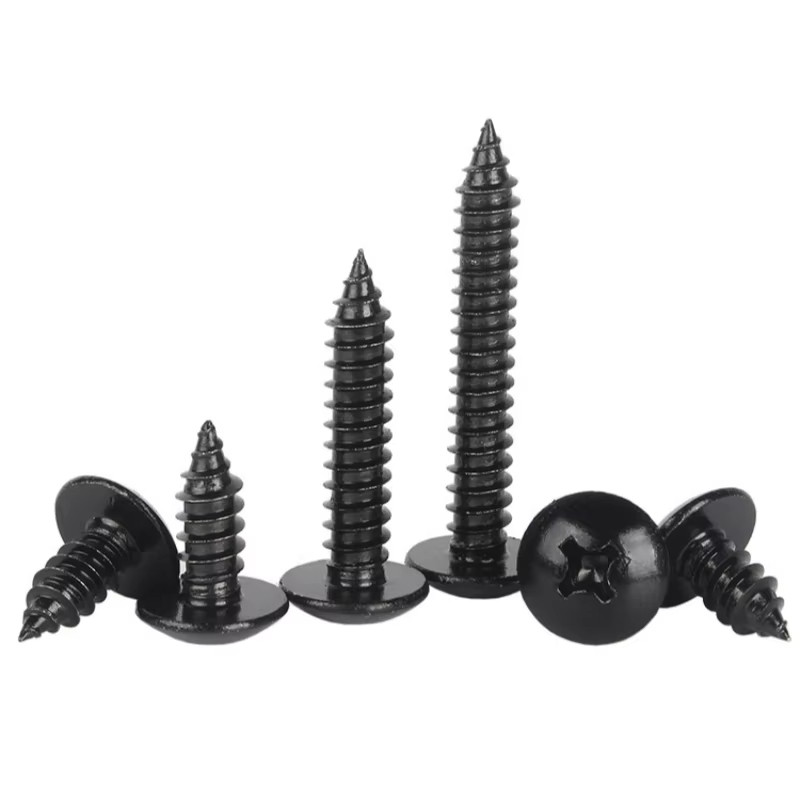[HKH] Black Carbon Steel Phillips Recessed Truss Head Self-tapping Screw M3 M4 M5 M6 Cross ...