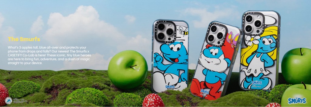 CASECASE X The Smurfs Case Impact Clear Magnetic Suction Case for ...