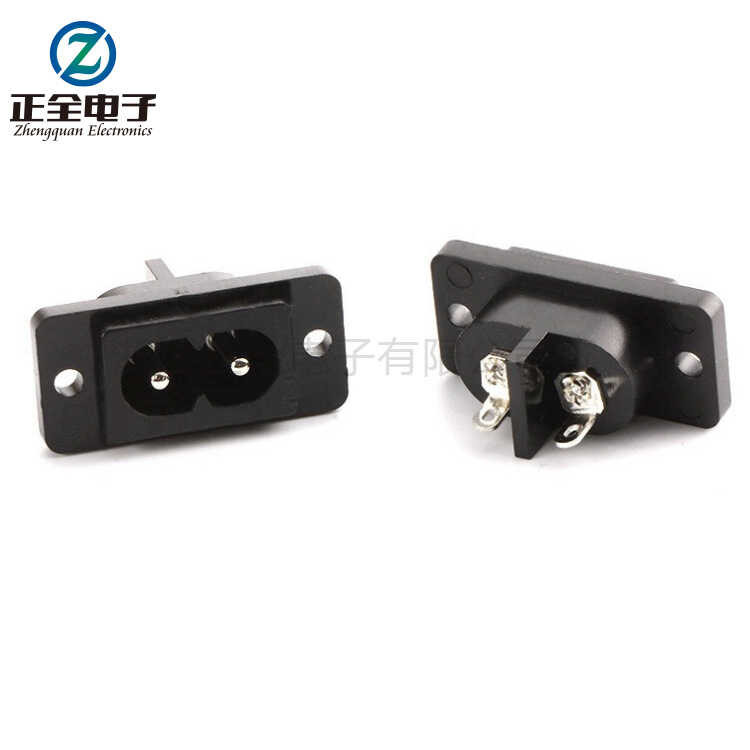 AC power socket AC seat small 8-shaped socket 8-shaped tailstock 005 AC ...