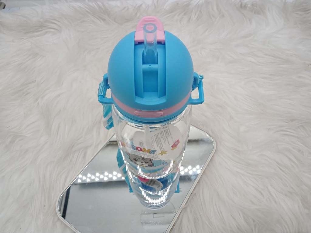 (NEW) Space Animal Explorers Cup w/Durable BPA-Free Built-in Straws & Leak-Proof Water Bottles ...