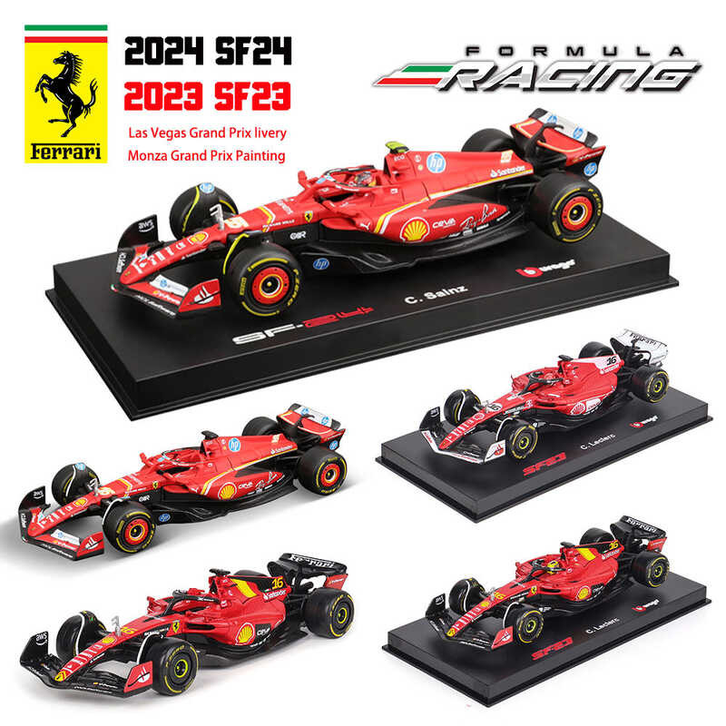 Bburago 1:43 2024 2023 F1 Scuderia Sf24 Sf23 #16 Lecler #55 Sainz Jr Alloy Car Die Cast Car ...