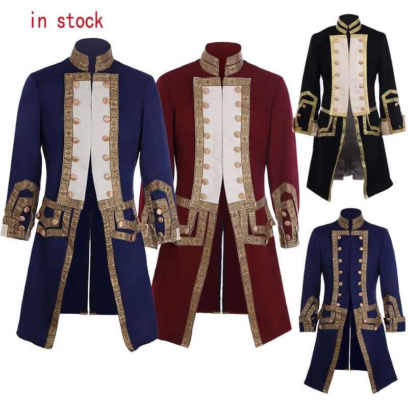 18Th Century Men's Regency Outfit Royal Military Uniform Medieval ...