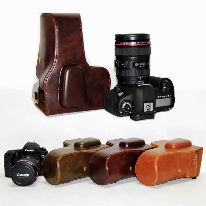 Leather Pu Camera Case For Canon EOS 5D2 5D3 5D4 5Ds 5Dsr 5D Mark III 5D Mark IV DSLR Case High ...
